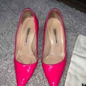 Manolo Blahnik | Shoes | Manolo Blahnik Leather Pumps | Poshmark
